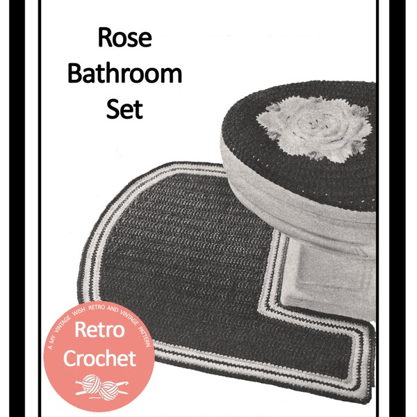 Crochet Bathroom Set - Etsy
