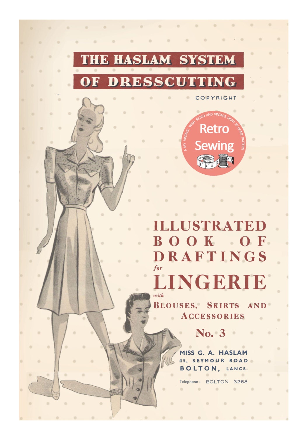 The Haslam System of Dresscutting Lingerie No. 3 1940's | Etsy