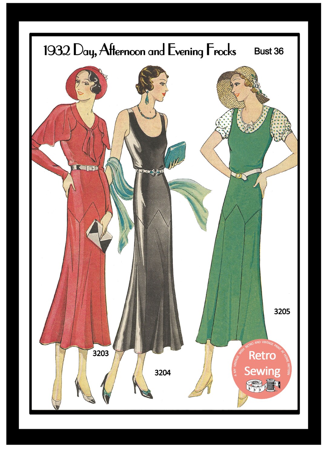 1930's Weldon Ladies Journal Pattern for Three Frocks - Paper Version ...