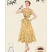 1950s Summer Dress With Slouch Pockets PDF Sewing Pattern Bust 34 - Etsy