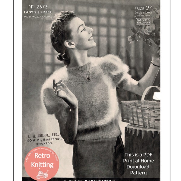 Angora Sweater Vintage - Etsy