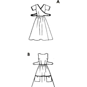 1950s Wrap Around Sun Dress PDF Sewing Pattern Bust 34 - Etsy