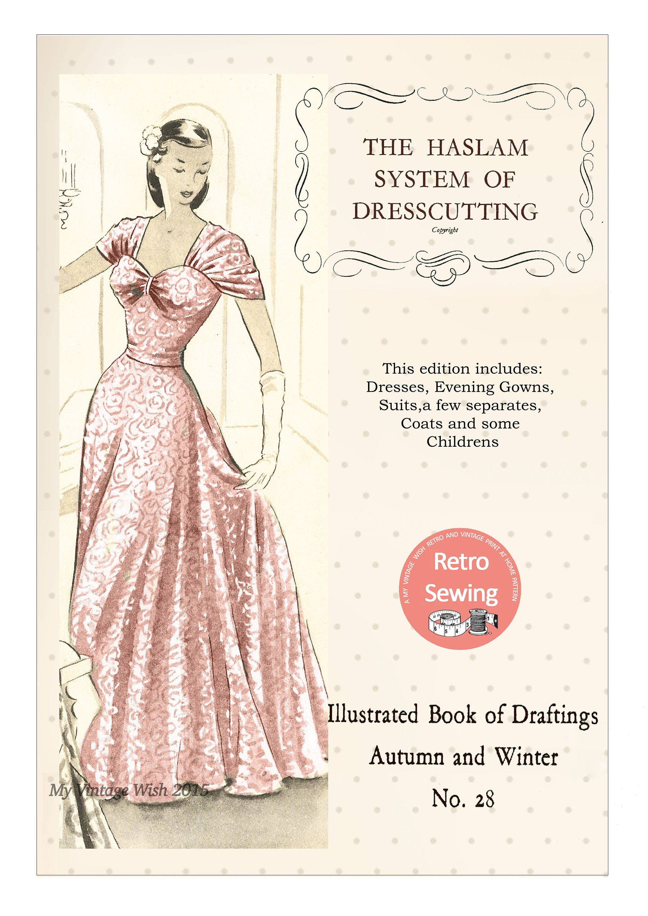 The Haslam System of Dresscutting No. 28 1950's PDF | Etsy