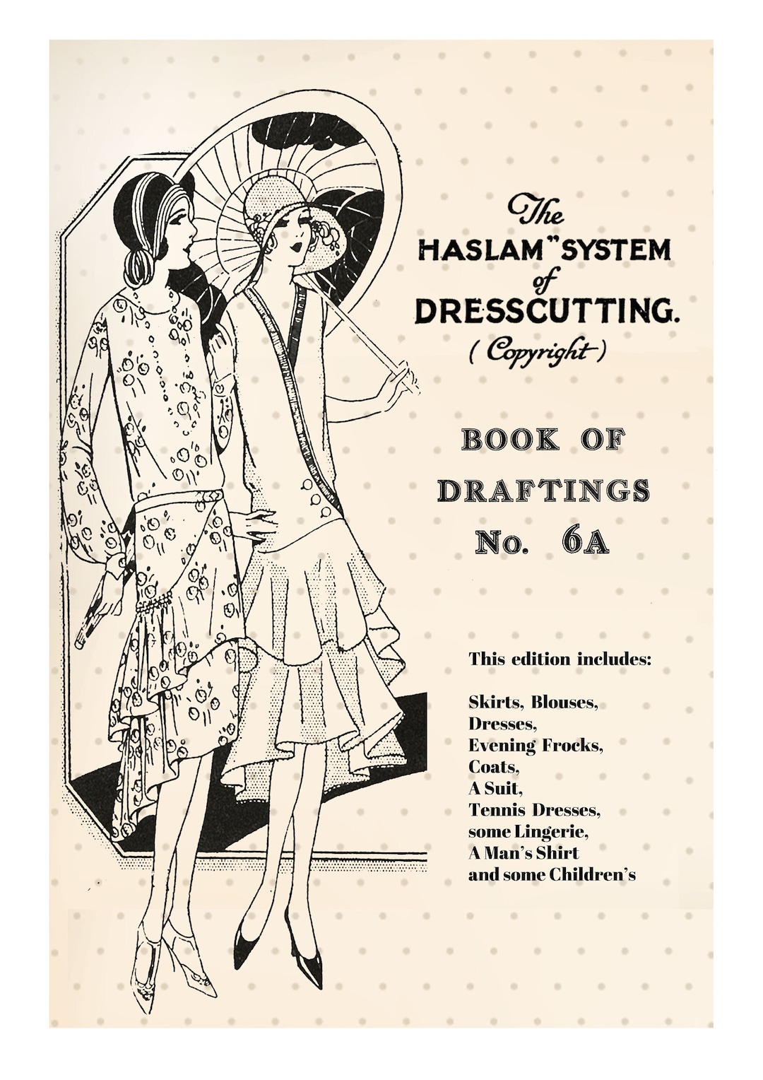 The Haslam System of Dressmaking No. 6a 1920's - PDF Booklet - Etsy