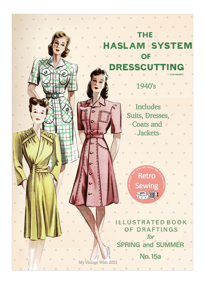 The Haslam System of Dresscutting No. 15a 1940s Wartime - Etsy