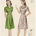 1940s Princess Tea Dress PDF Sewing Pattern Bust 38 - Etsy