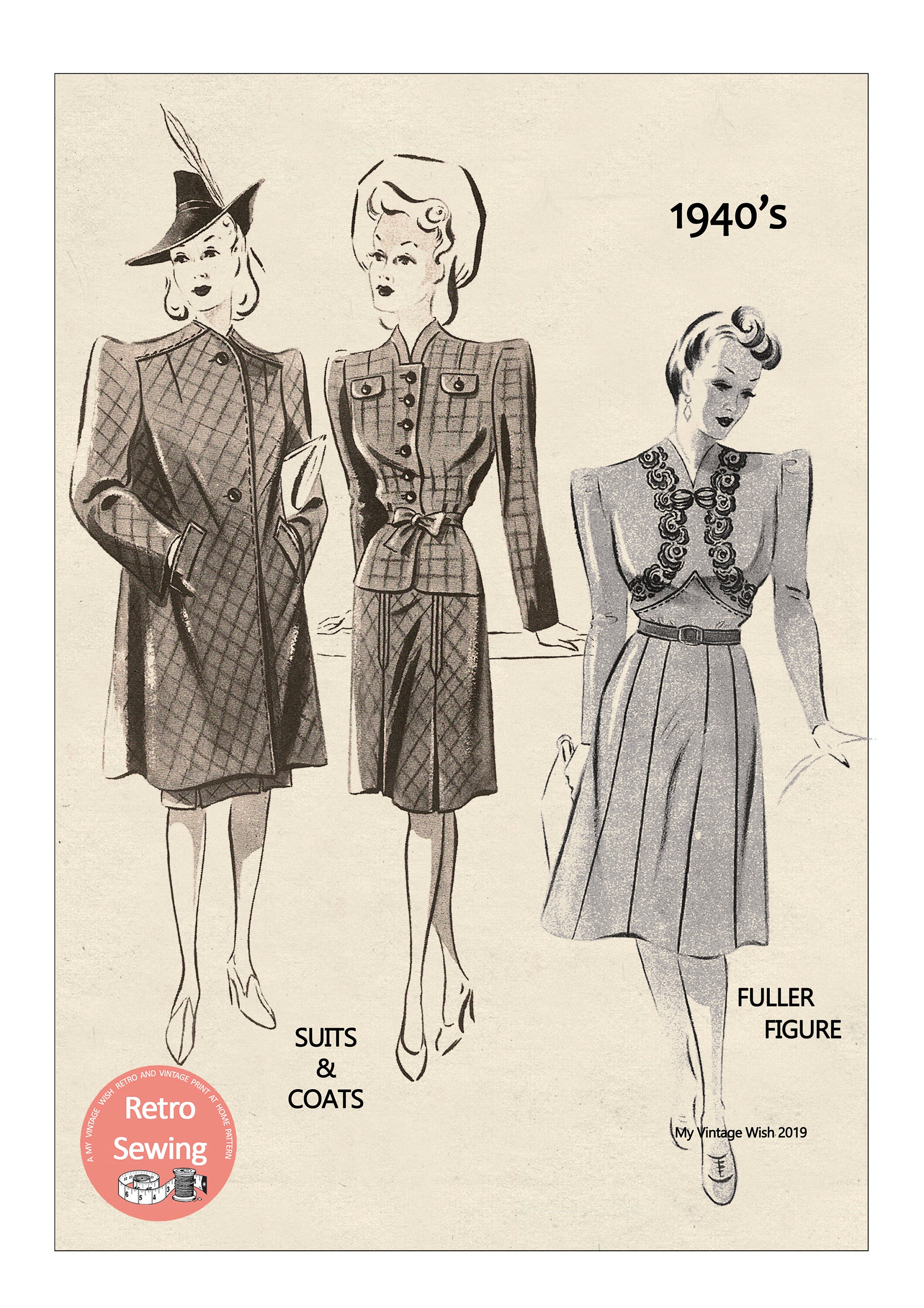 The Haslam System of Dresscutting No. 19a 1940's Wartime | Etsy