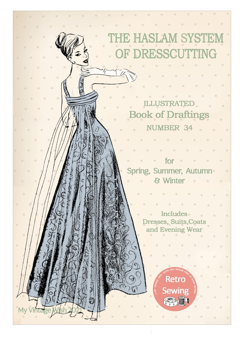 The Haslam System of Dresscutting No. 34 1950's PDF | Etsy