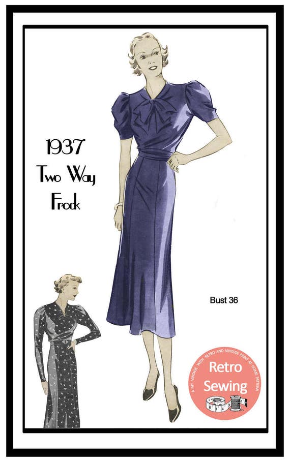 1930s House Dresses, Fabrics, Patterns
