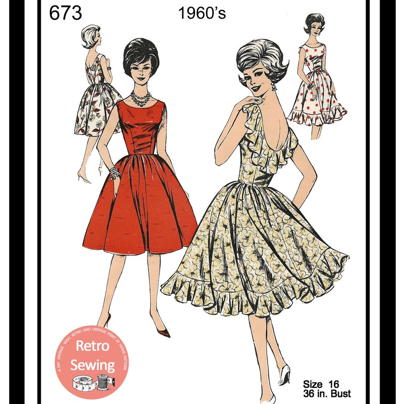 1960s Dress Pattern - Etsy
