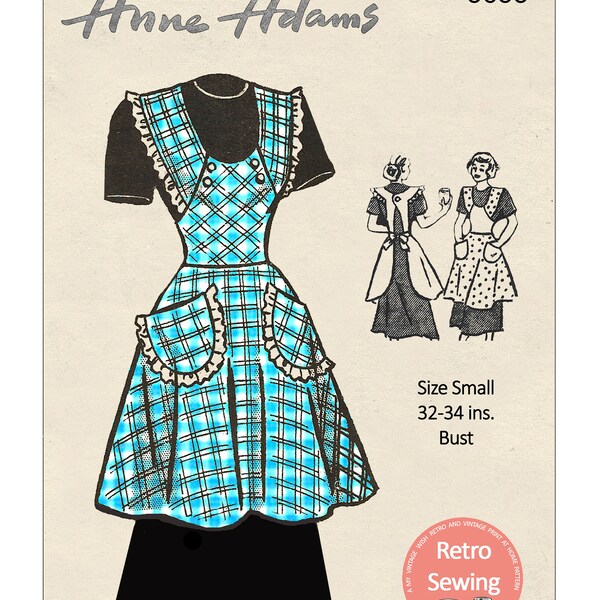1950s Apron Pattern - Etsy