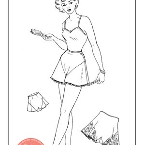1940's French Knickers PDF Sewing Pattern Waist 30 Style 4626 - Etsy