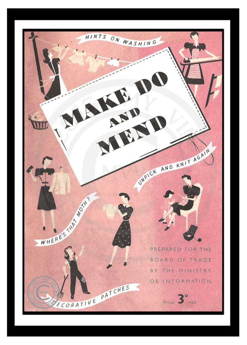 1940's Wartime Make Do and Mend Clothing Booklet PDF - Etsy