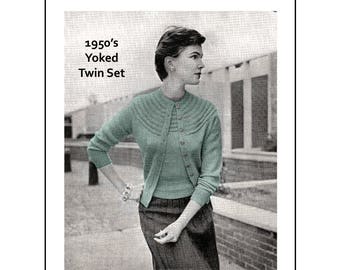 Twin Set Pattern - Etsy