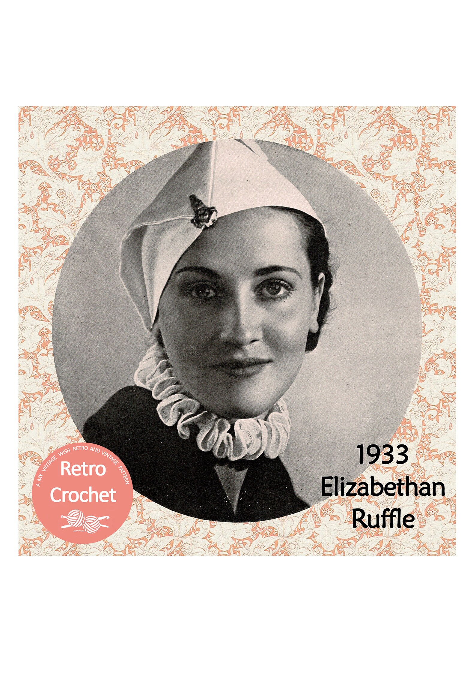 1930's Pretty Elizabethan Ruffle Collar PDF Crochet - Etsy