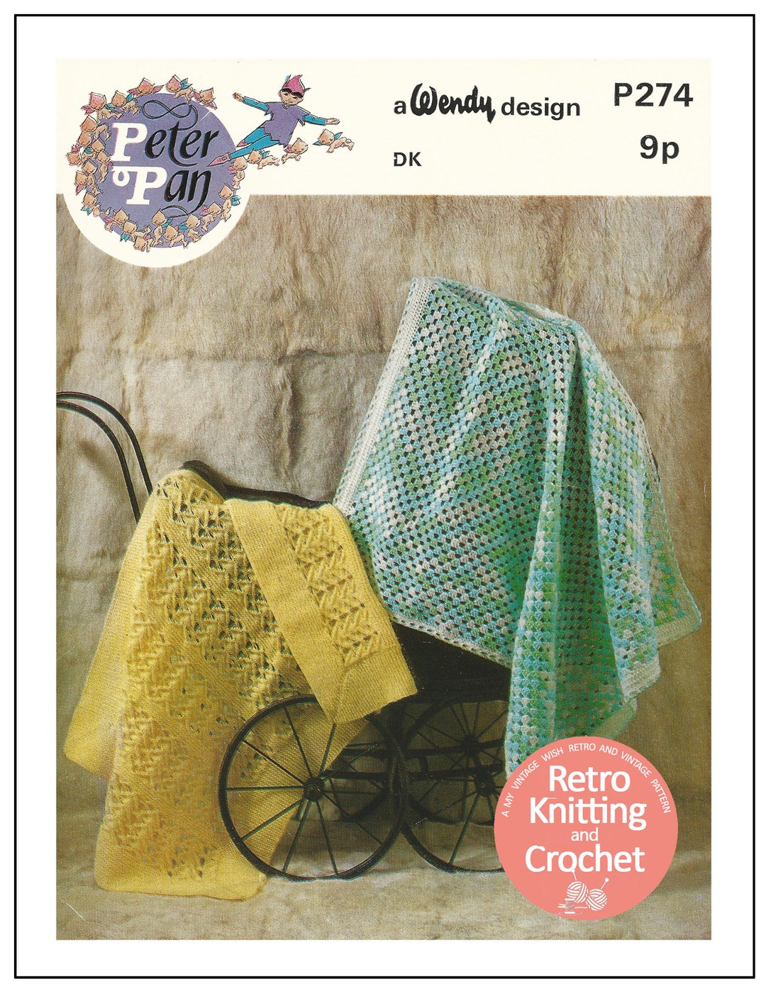 Pram Rugs Crochet and Knitting Pattern PDF Instant Dowload - Etsy