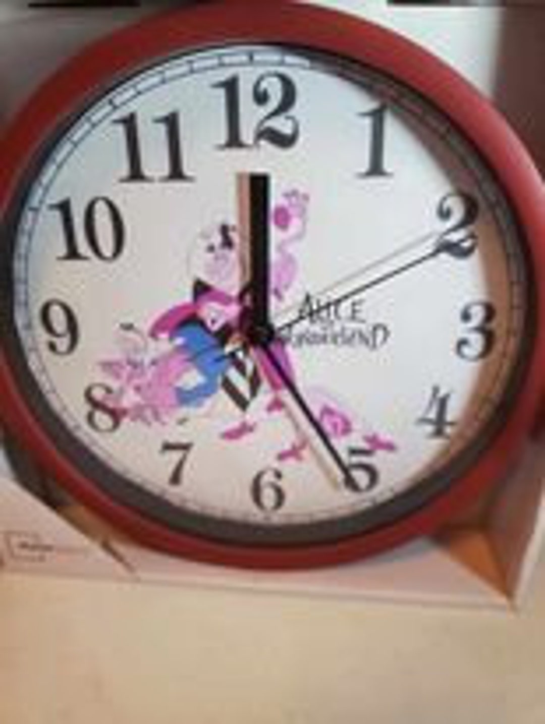 Alice in Wonderland 9 Clock-red Casing-clock Face Redesigned by Me and ...