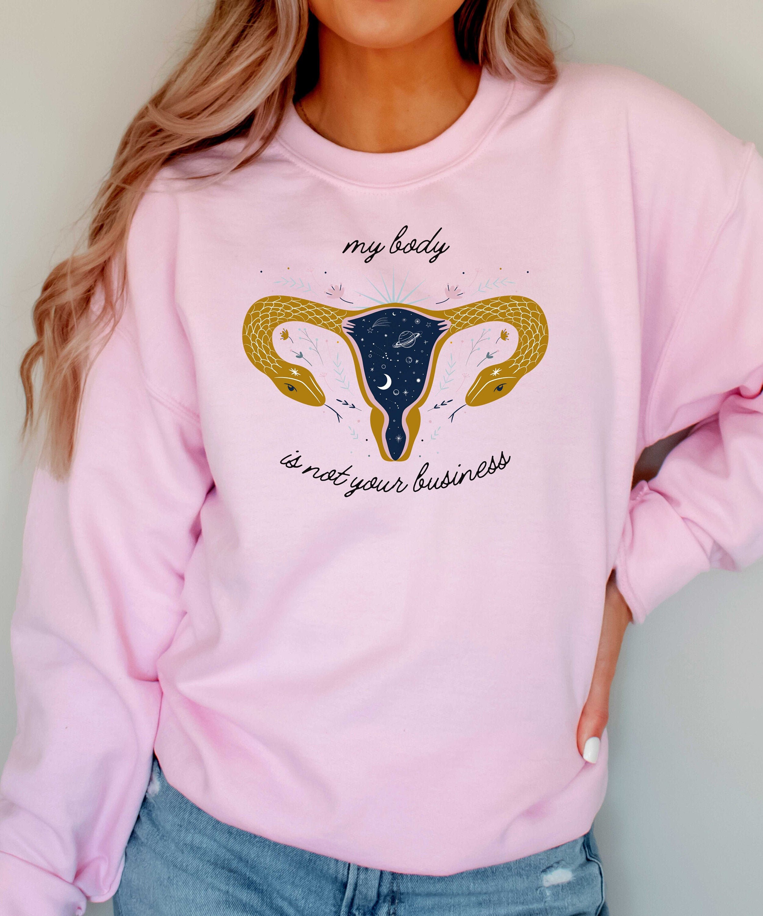 Uterus Sweatshirt Uterus Shirt Feminism Crewneck Etsy
