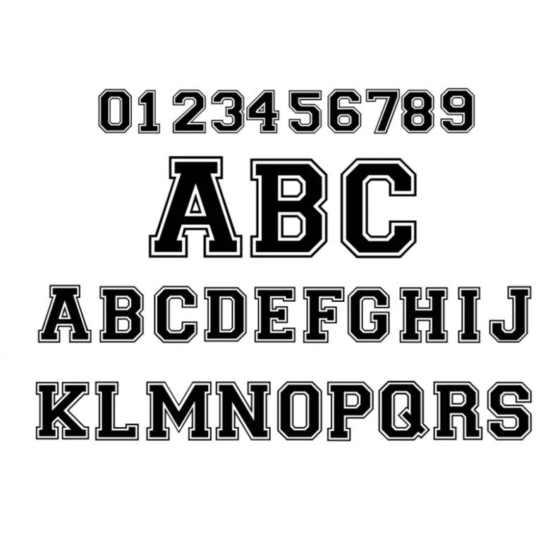 Varsity Font SVG, College Letter, Sports Alphabet (digital Download ...