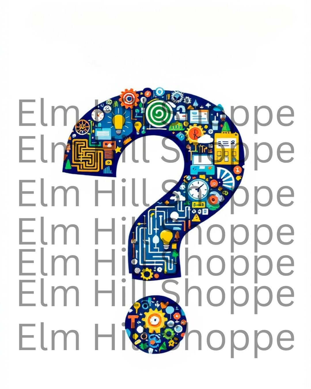 Question Mark Clip Art Riddle Rainbow Colorful Vibrant PNG - Etsy