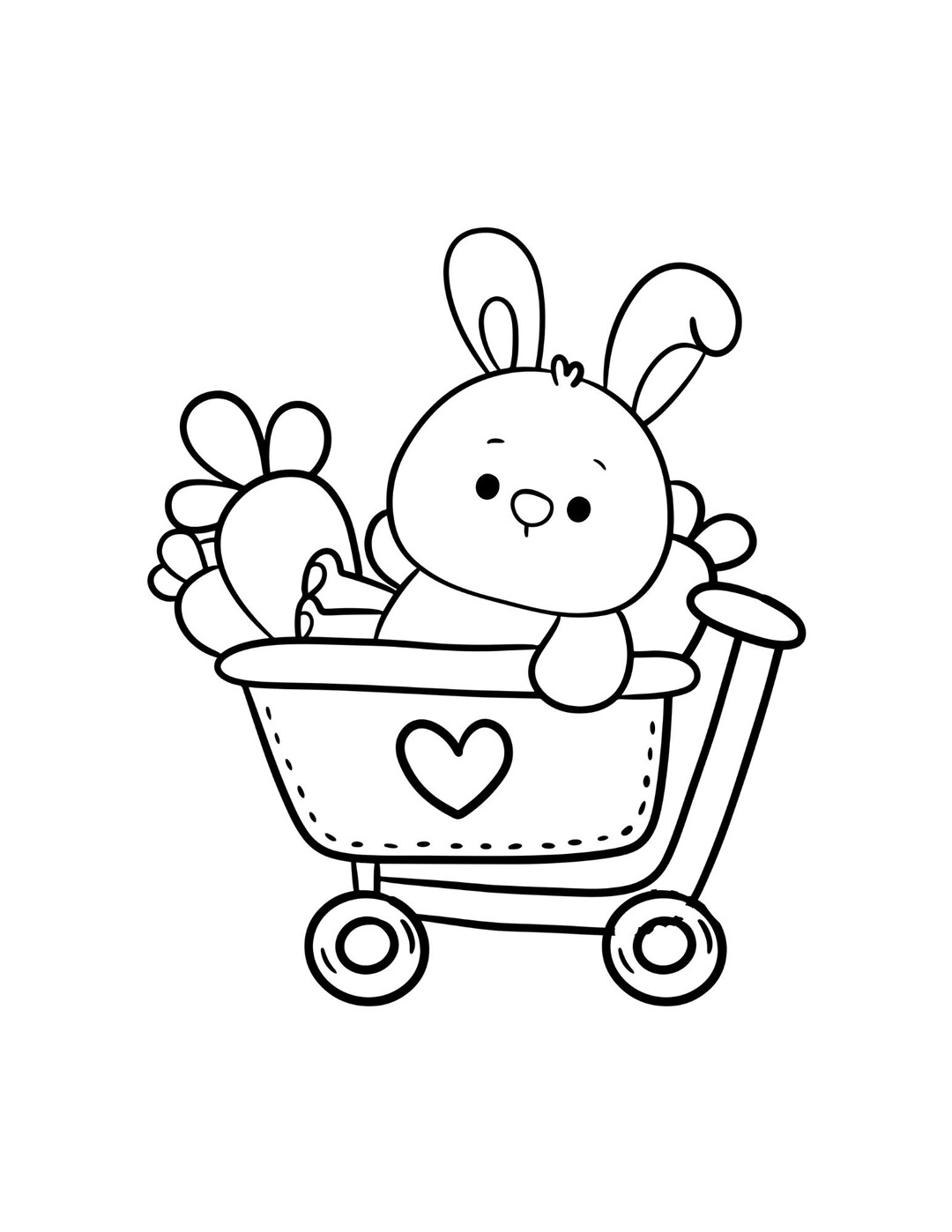 Cute Spring Easter Animals Coloring Pages for Kids | Printable Coloring ...