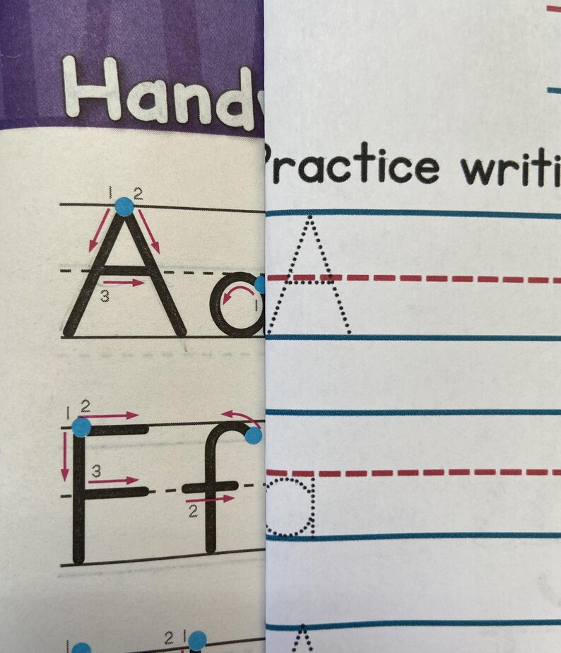 Kindergarten Alphabet Letter Tracing Pages Upper Lower Case Handwriting ...