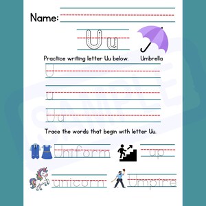 Alphabet Letter Writing Practice Tracing Worksheets: Handwriting ...