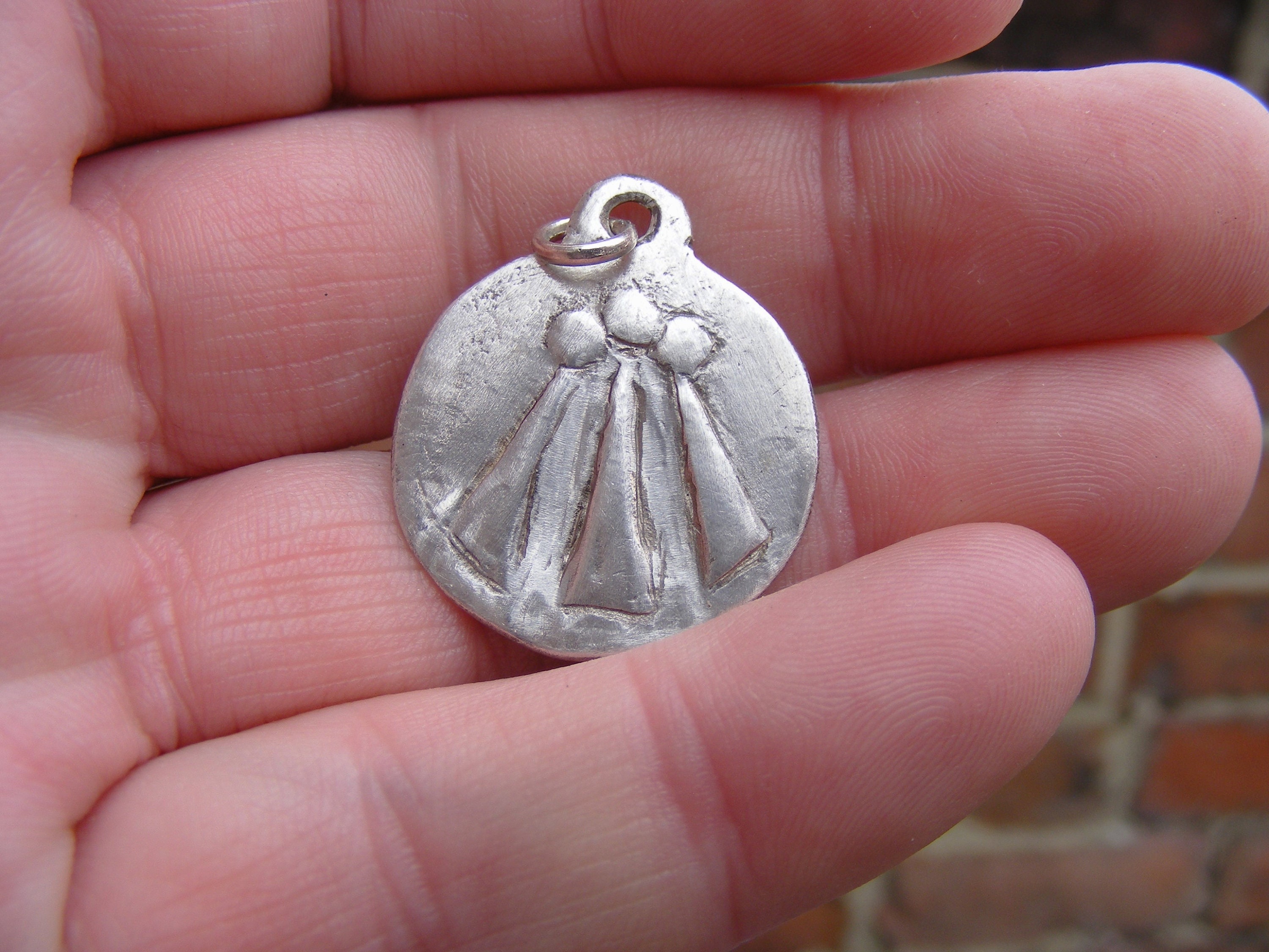 Druid Awen Sterling Silver Pendant - Etsy UK