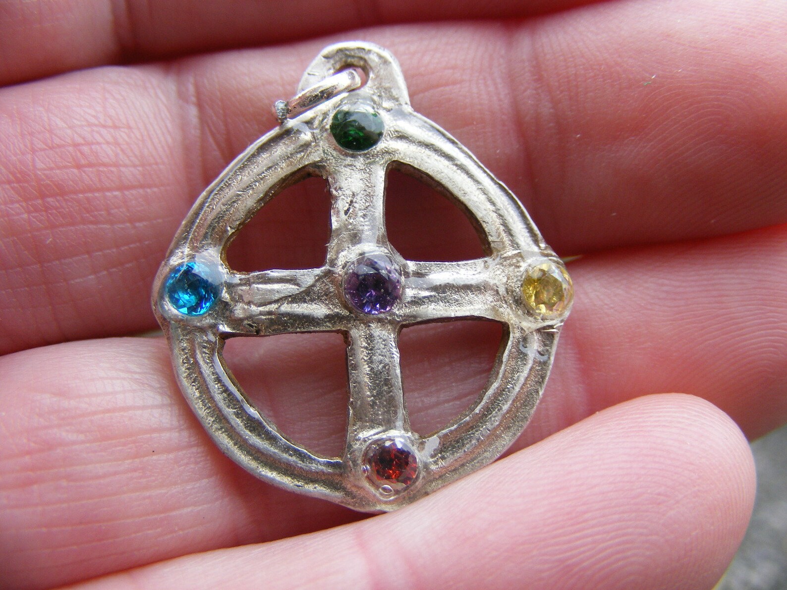 Elemental Celtic Sun Cross Wheel of the Year Sterling Silver - Etsy