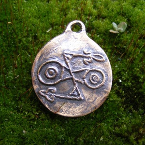 Scottish Pictish Double-disk Z-Rod Bronze Pendant | Etsy