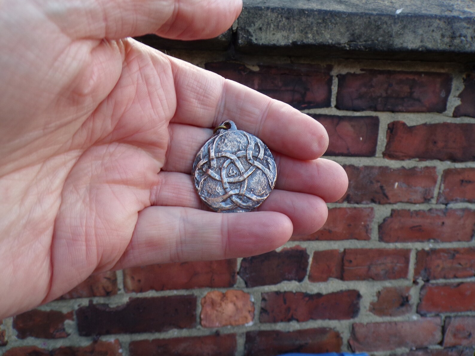 Celtic Irish Shield of Lugh Bronze Pendant - Etsy UK