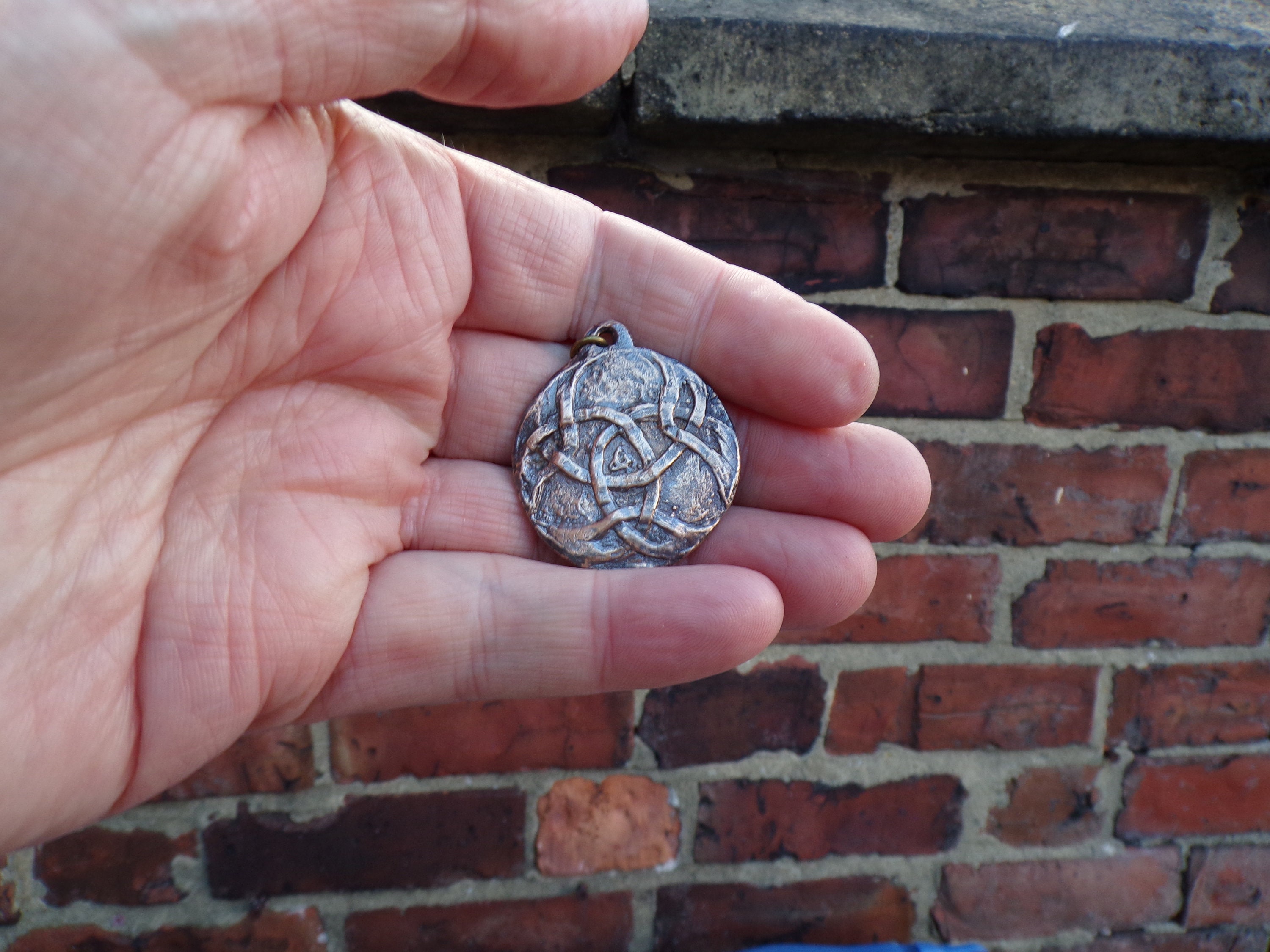 Celtic Irish Shield of Lugh Bronze Pendant - Etsy UK