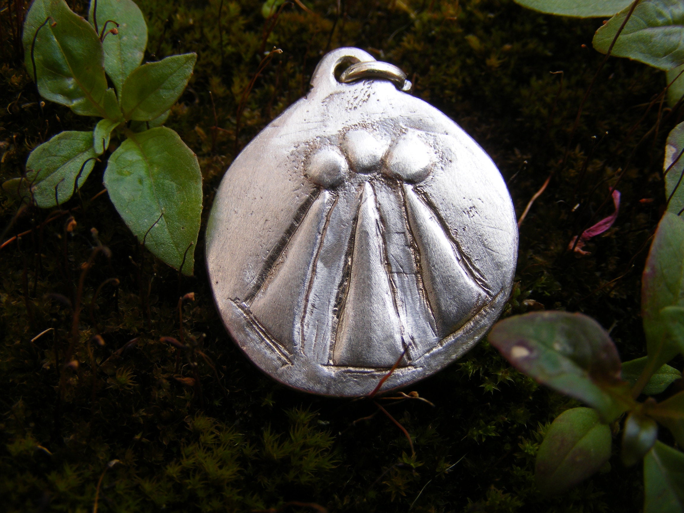 Druid Awen Sterling Silver Pendant | Etsy