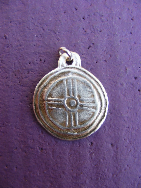 Celtic Sun Cross Wheel of Life Sterling Silver Pendant - Etsy