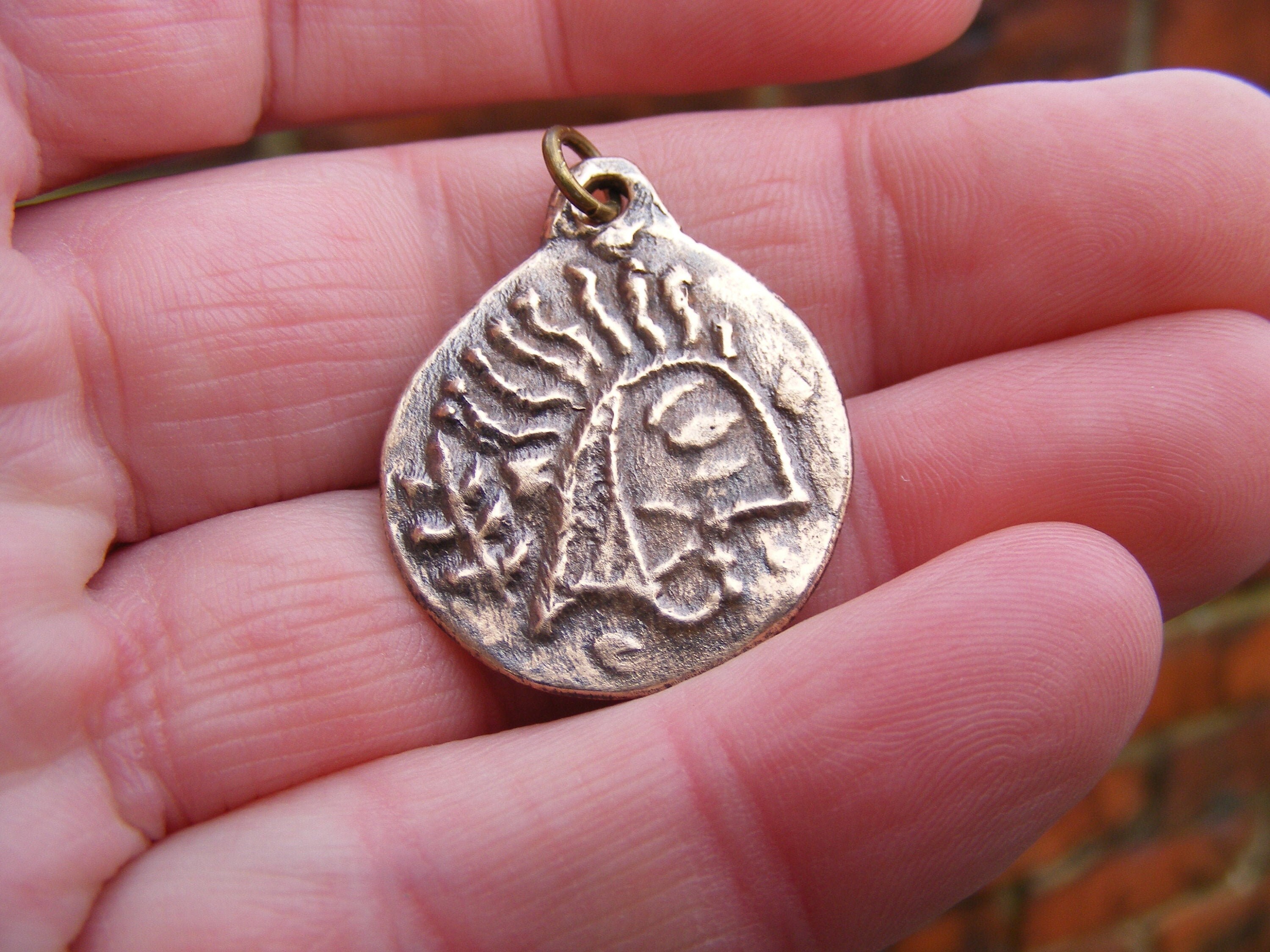 Celtic Warrior Iceni Boudicca Bronze Pendant | Etsy