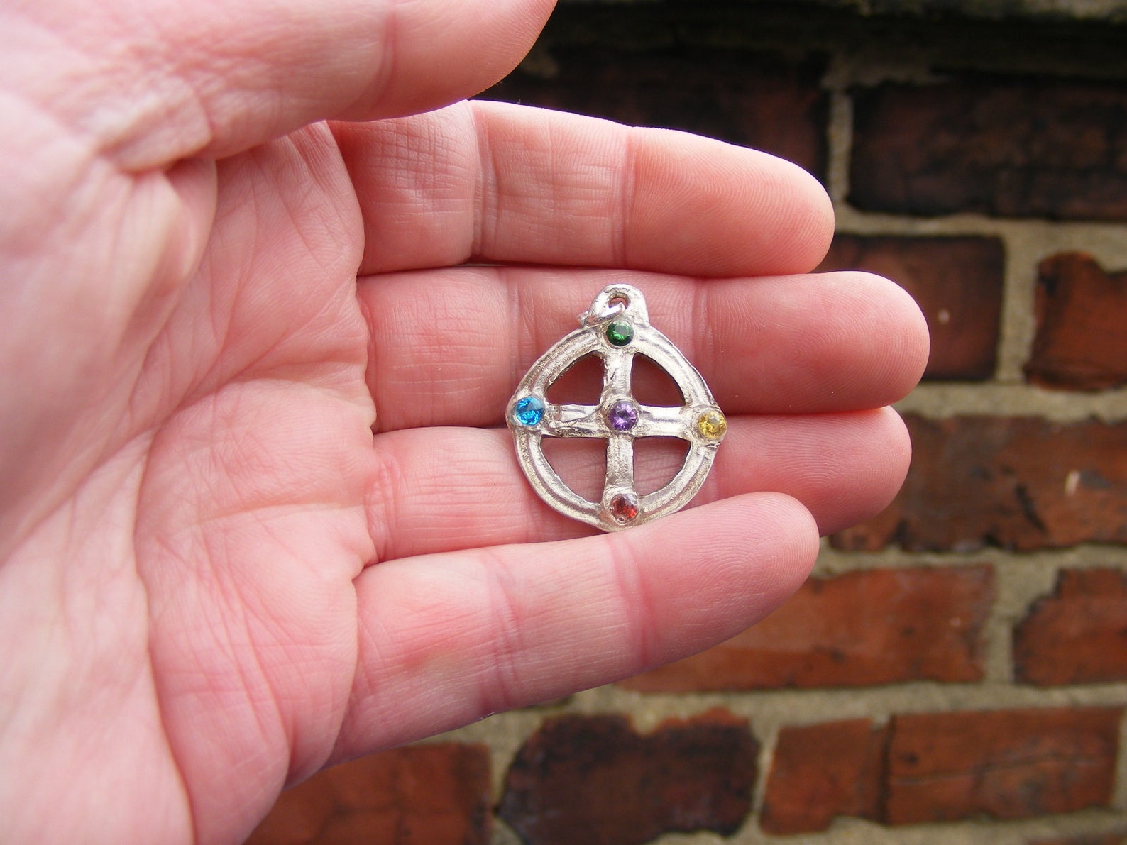 Elemental Celtic Sun Cross Wheel of the Year Sterling Silver - Etsy