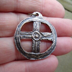Celtic Sun Cross Wheel of the Year Bronze Pendant - Etsy