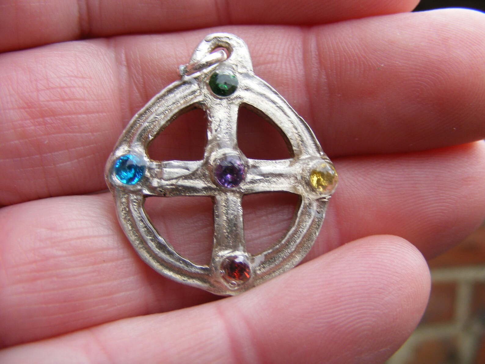Elemental Celtic Sun Cross Wheel of the Year Sterling Silver - Etsy