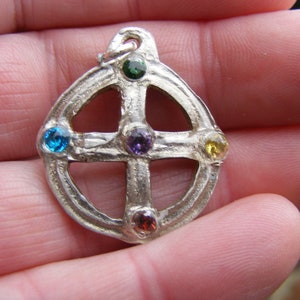 Elemental Celtic Sun Cross Wheel of the Year Sterling Silver - Etsy