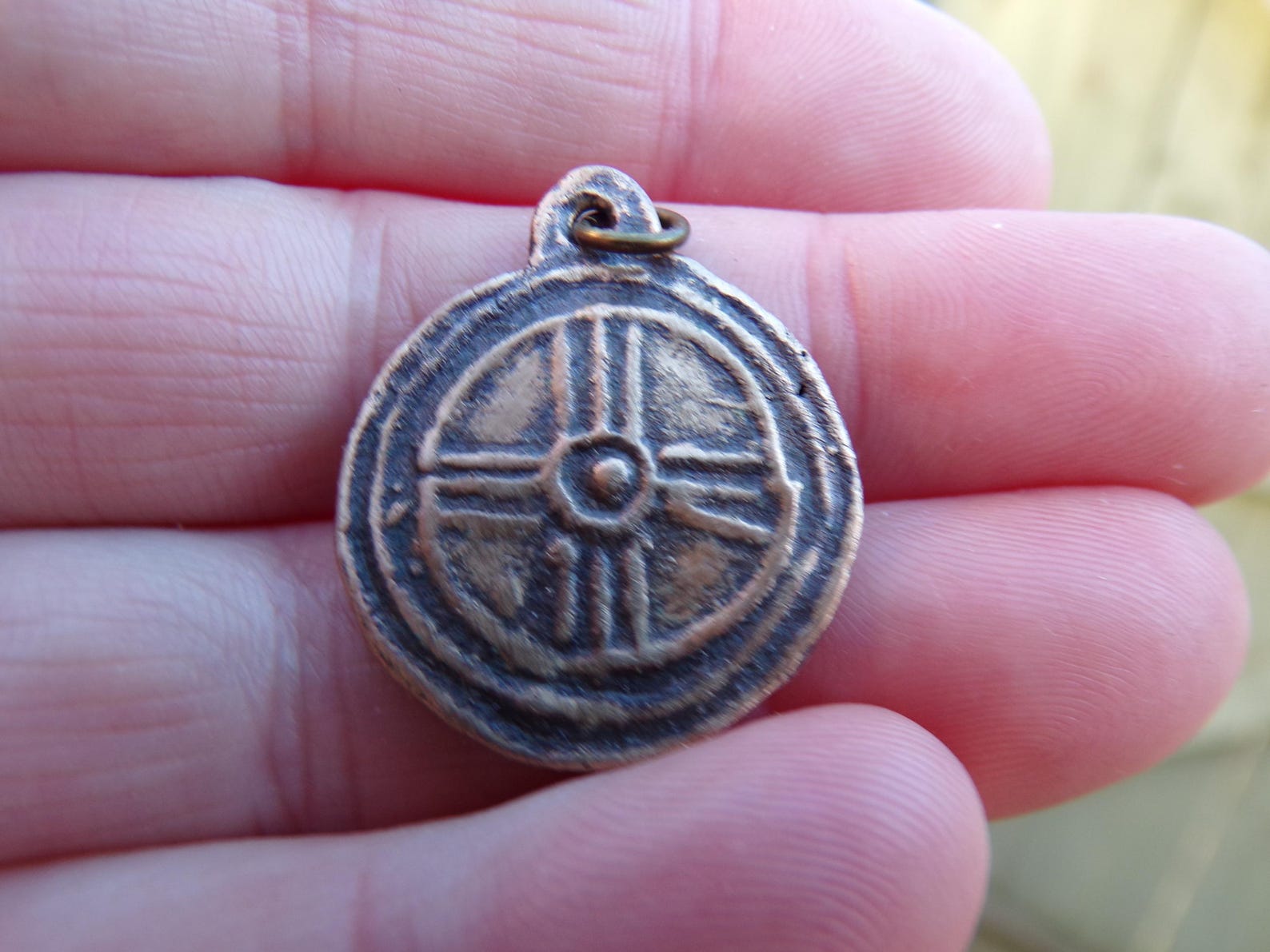 Celtic Sun Cross Wheel of Life Bronze Pendant - Etsy UK