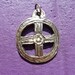 Celtic Sun Cross Wheel of the Year Bronze Pendant - Etsy