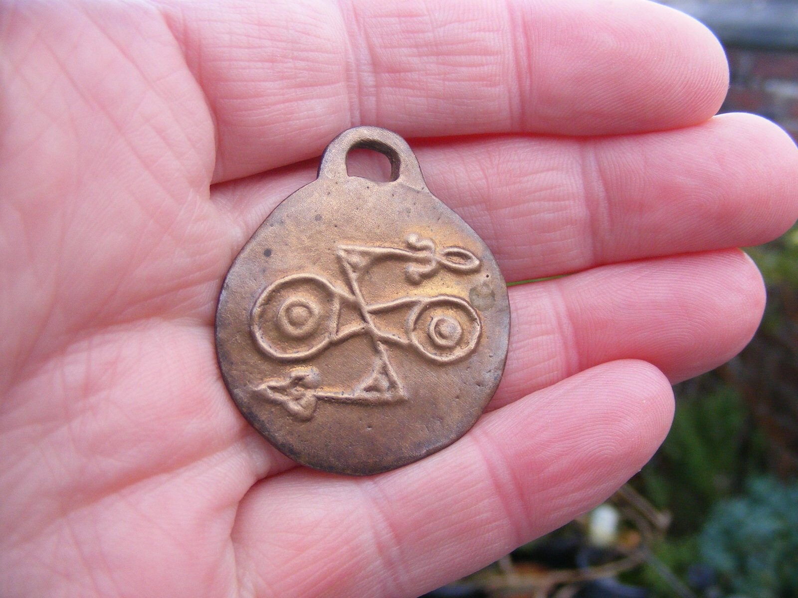 Scottish Pictish Double-disk Z-Rod Bronze Pendant | Etsy