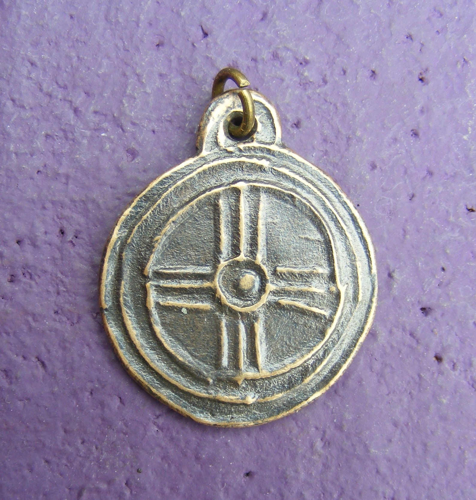 Celtic Sun Cross Wheel of Life Bronze Pendant - Etsy UK