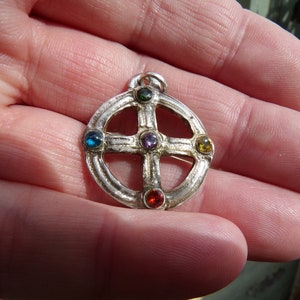 Elemental Celtic Sun Cross Wheel of the Year Sterling Silver - Etsy