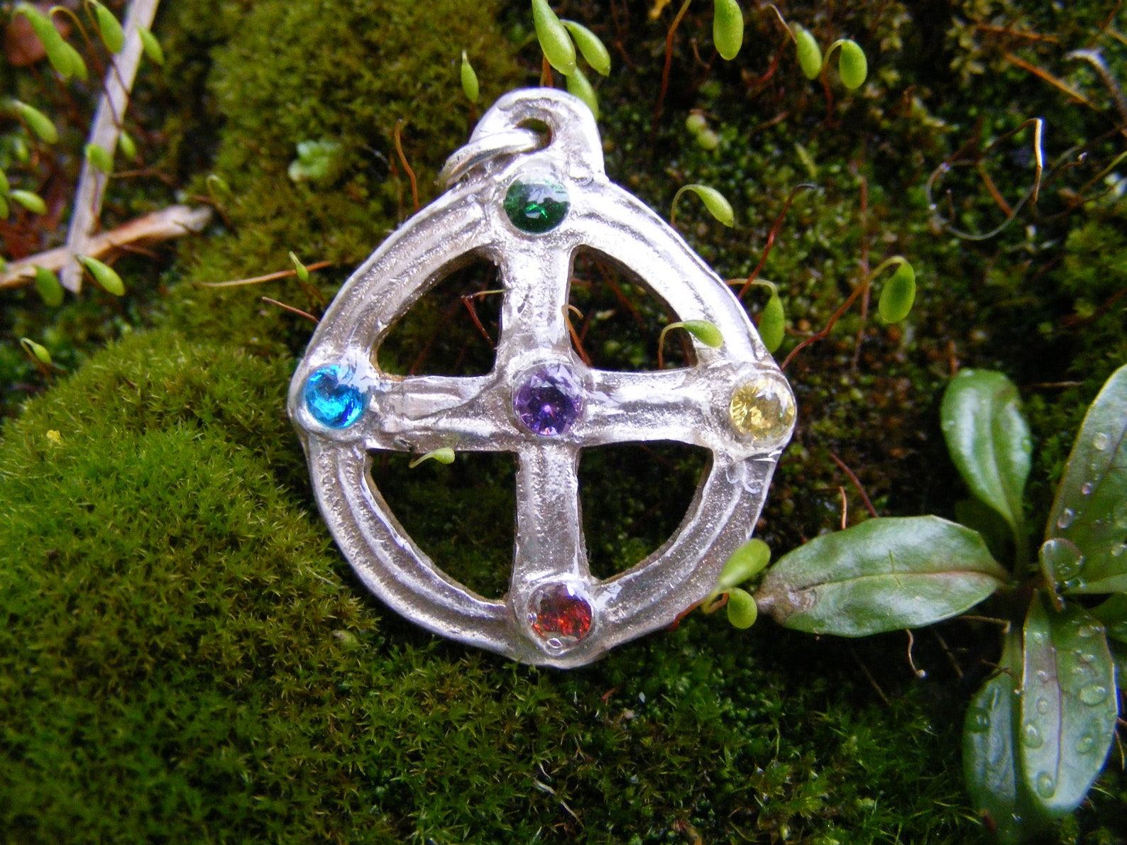 Elemental Celtic Sun Cross Wheel of the Year Sterling Silver - Etsy