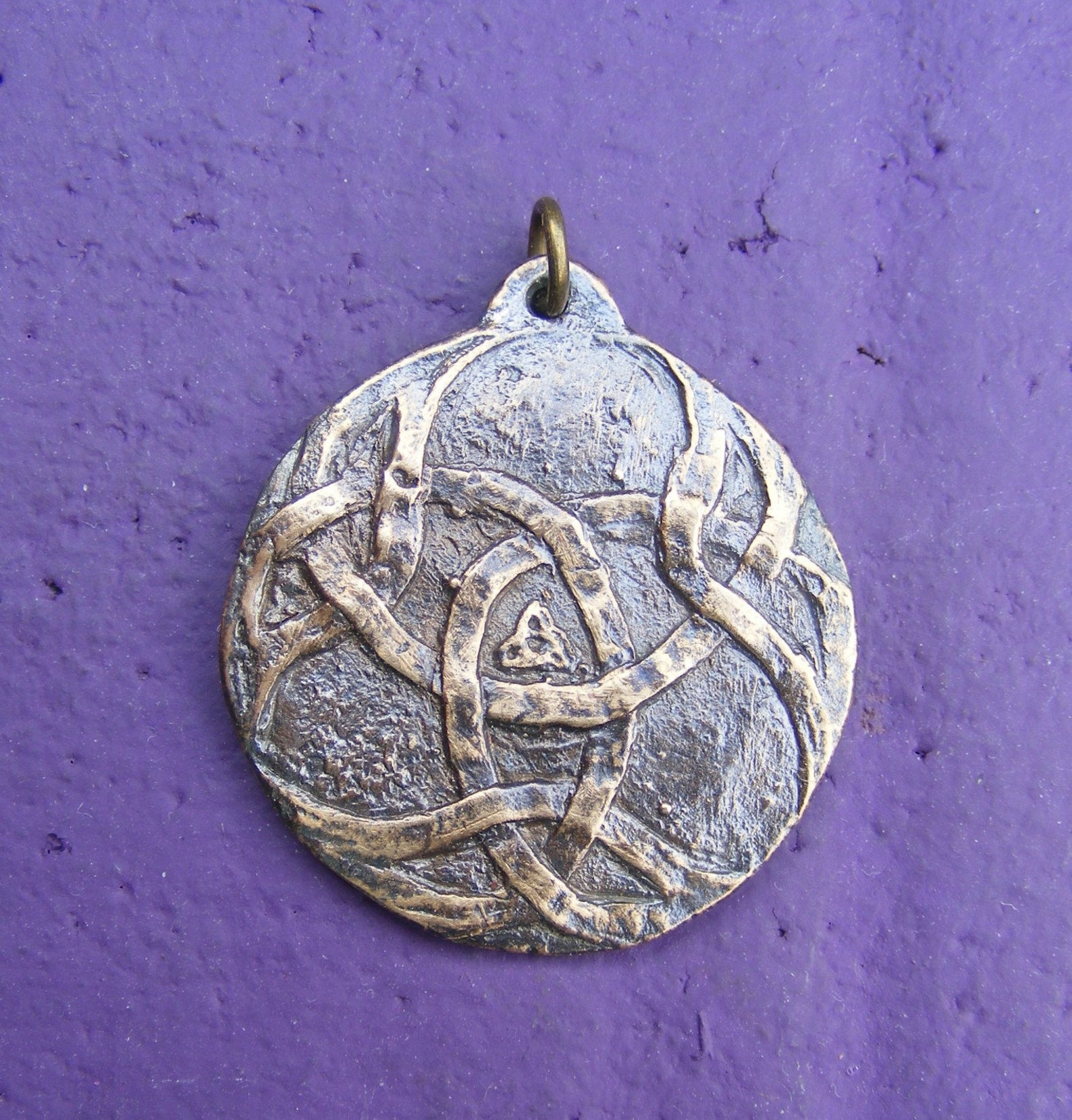 Celtic Irish Shield of Lugh Bronze Pendant | Etsy