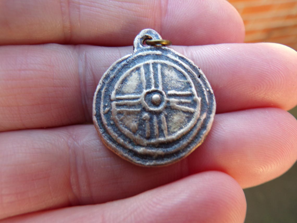 Celtic Sun Cross Wheel of Life Bronze Pendant - Etsy UK