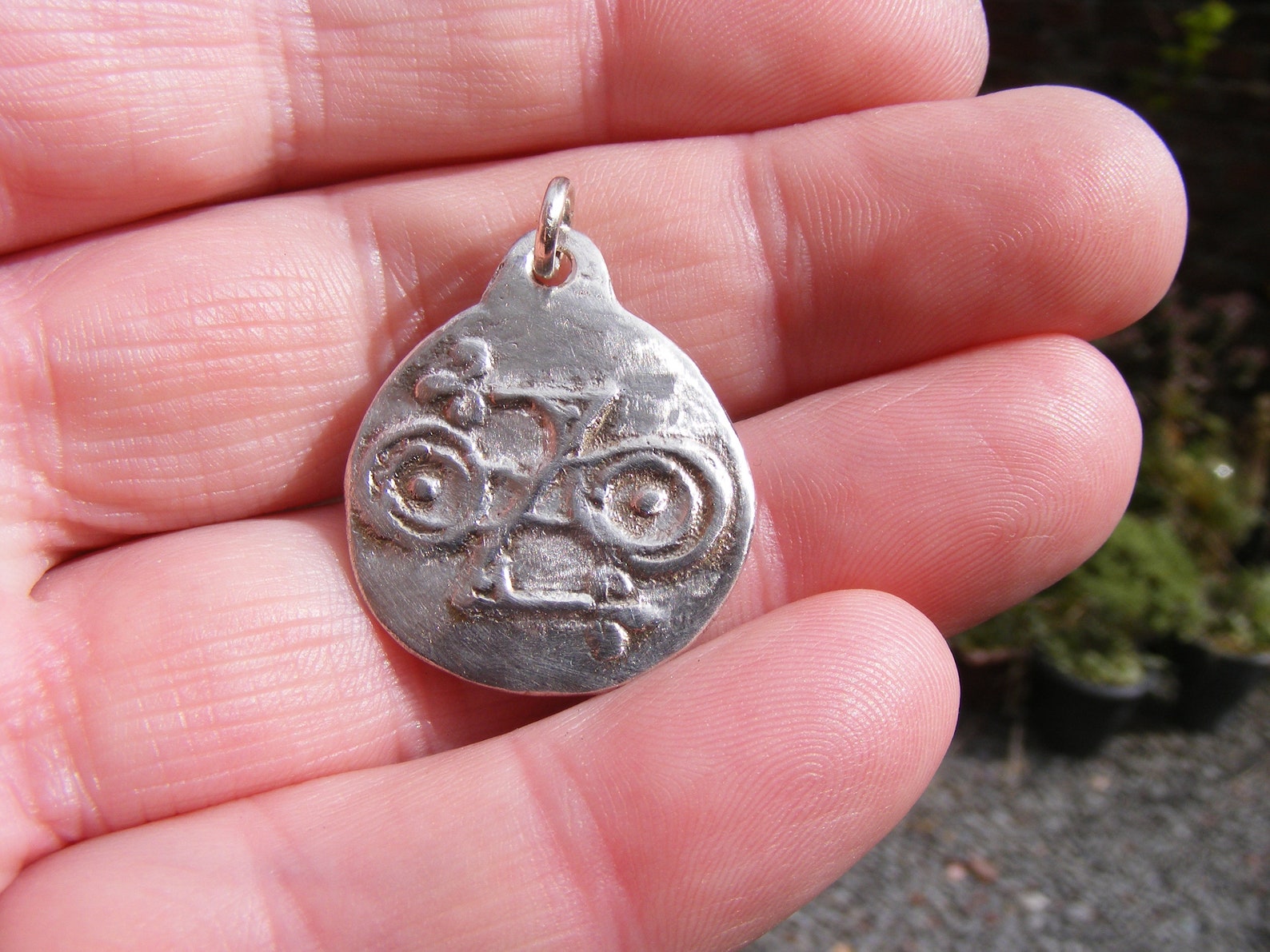 Scottish Pictish Double-disk Z-rod Sterling Silver Pendant - Etsy UK