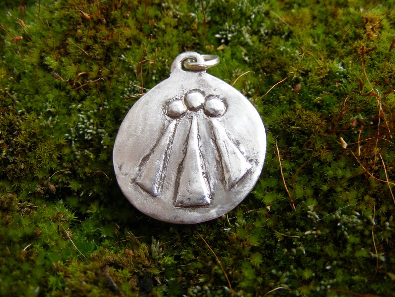 Druid Awen Sterling Silver Pendant | Etsy