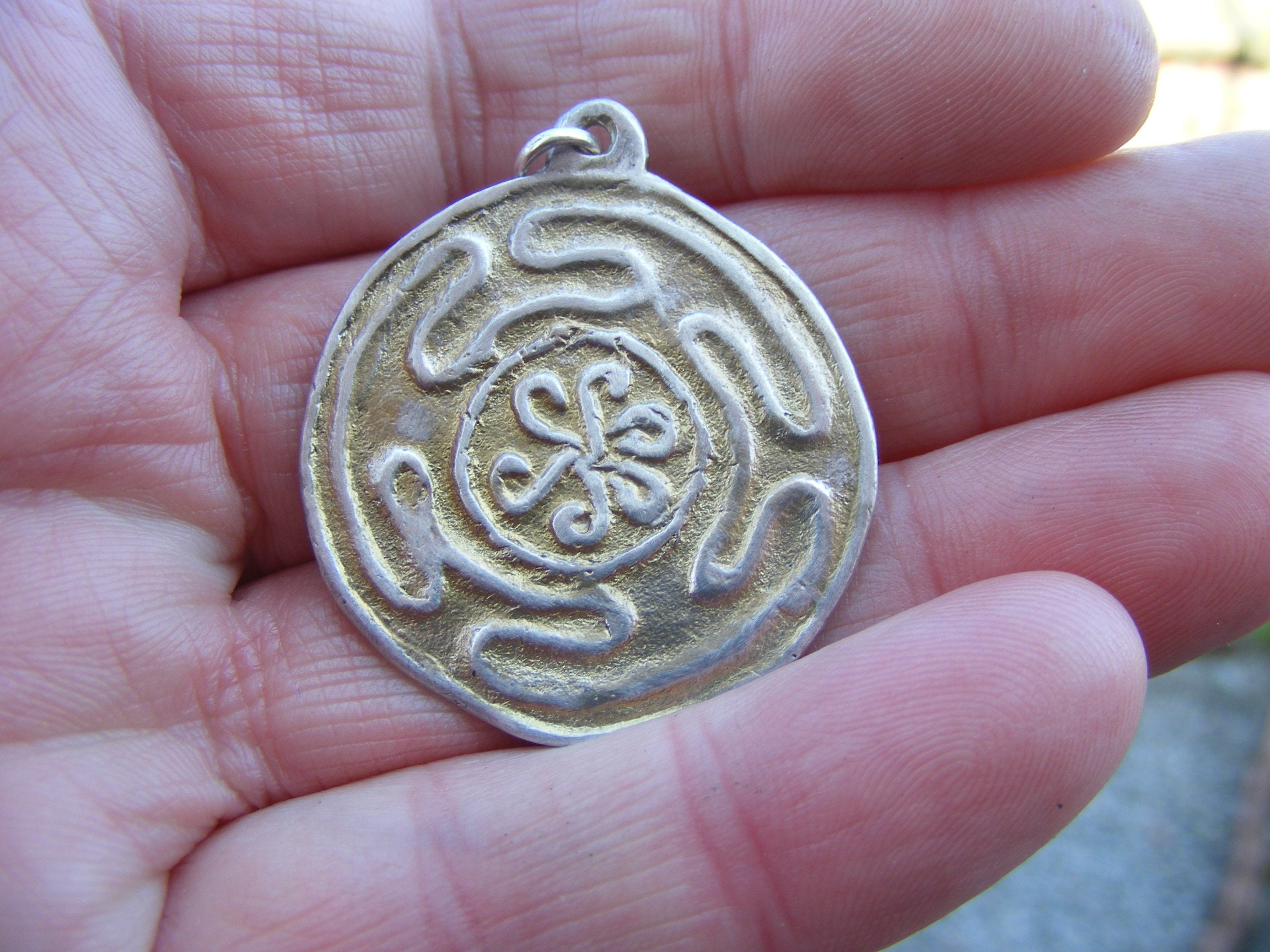 Hekate's Wheel Strophalos Sterling Silver Pendant | Etsy